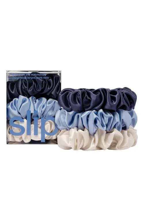 Slip Pure Silk Large Scrunchies 3 Pack - Skye