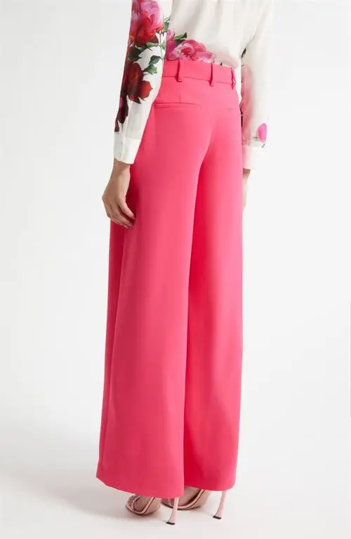 Alice + Olivia Blaire Pleated Wide-leg Pants - Deep Pink