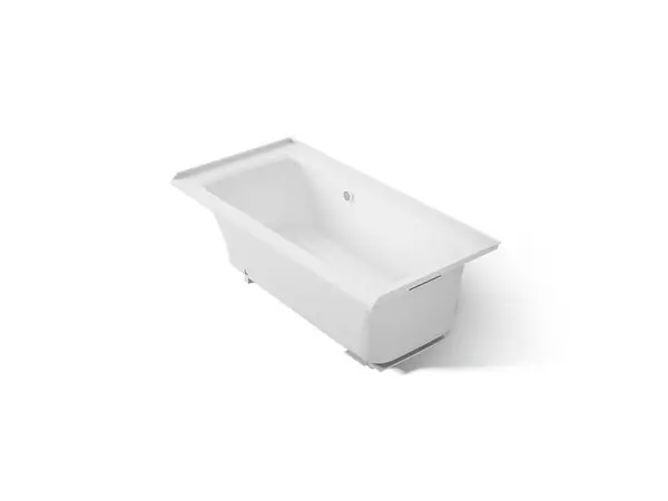 KOHLER Archer 60" X 30" Alcove Heated Bubblemassage Air Bath With Bask Heated Surface, Right Drain - One-color