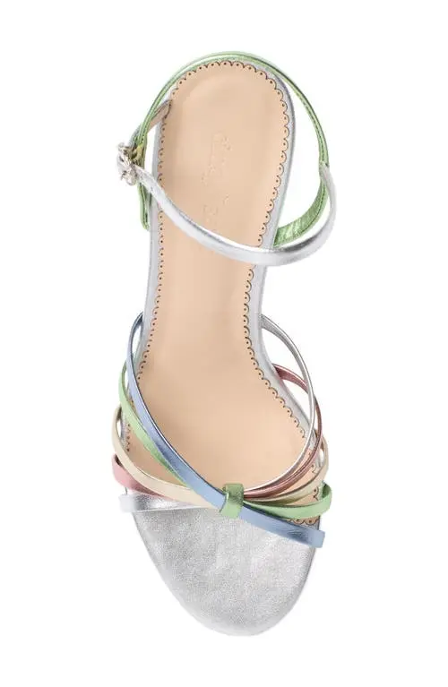 Cinq À Sept Nicole Metallic Ankle Strap Sandal