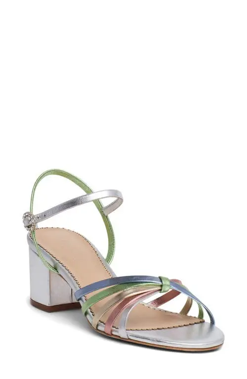 Cinq À Sept Nicole Metallic Ankle Strap Sandal - Metallic Multi