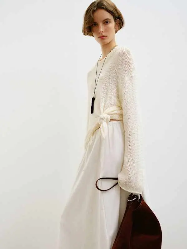 REFORMATION Cleo Skirt - Ivory