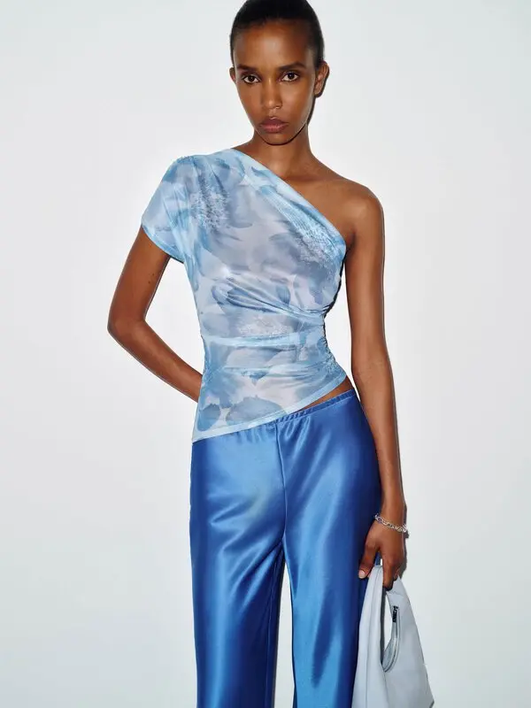 REFORMATION Adora Knit Top - Blue