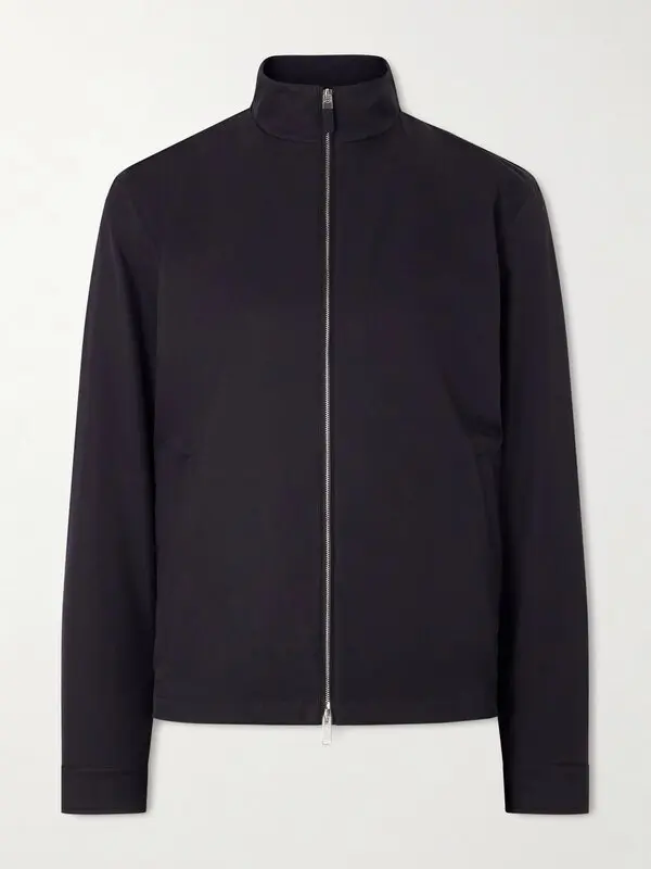 Zegna Motorin 100cc Jersey Blouson Jacket - Blue