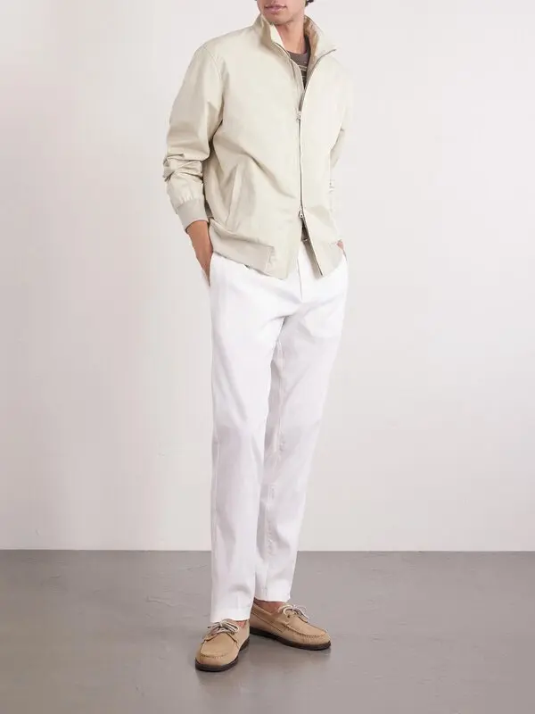 Orlebar Brown Alvaro Cotton And Linen-blend Jacket - Neutrals
