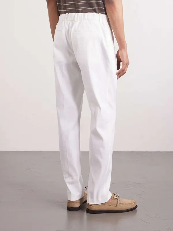 Orlebar Brown Ray Straight-leg Stretch Linen And Cotton-blend Trousers