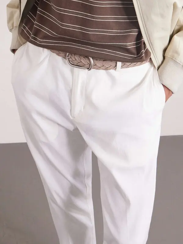 Orlebar Brown Ray Straight-leg Stretch Linen And Cotton-blend Trousers