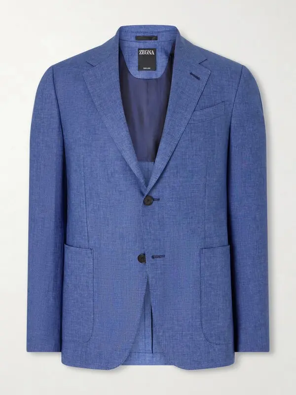 Zegna Oasi Linen Suit Jacket