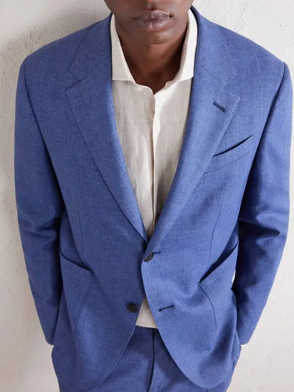 Zegna Oasi Linen Suit Jacket