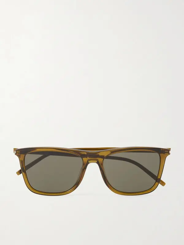 Saint Laurent Square-frame Sunglasses - Brown