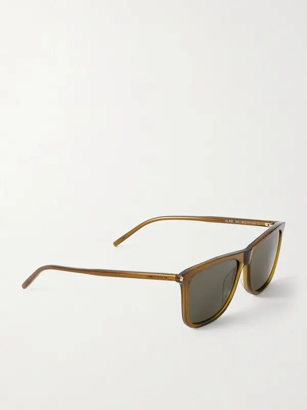 Saint Laurent Square-frame Sunglasses - Brown