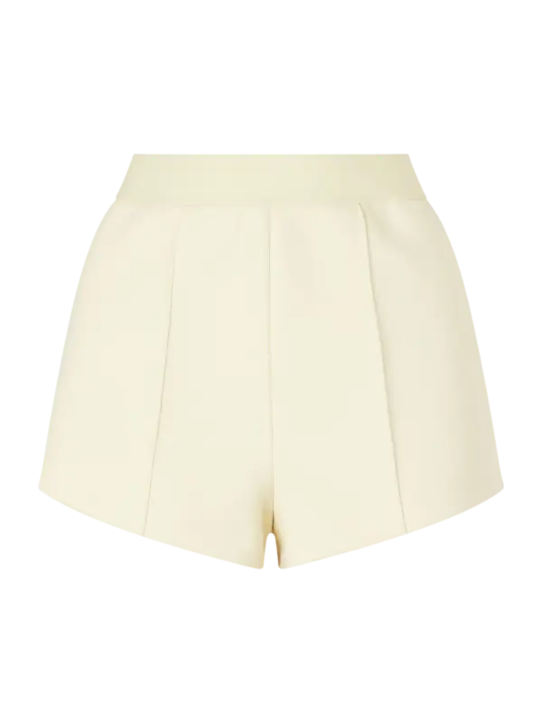 Wardrobe.NYC Stretch-jersey High-waisted Shorts - Yellow