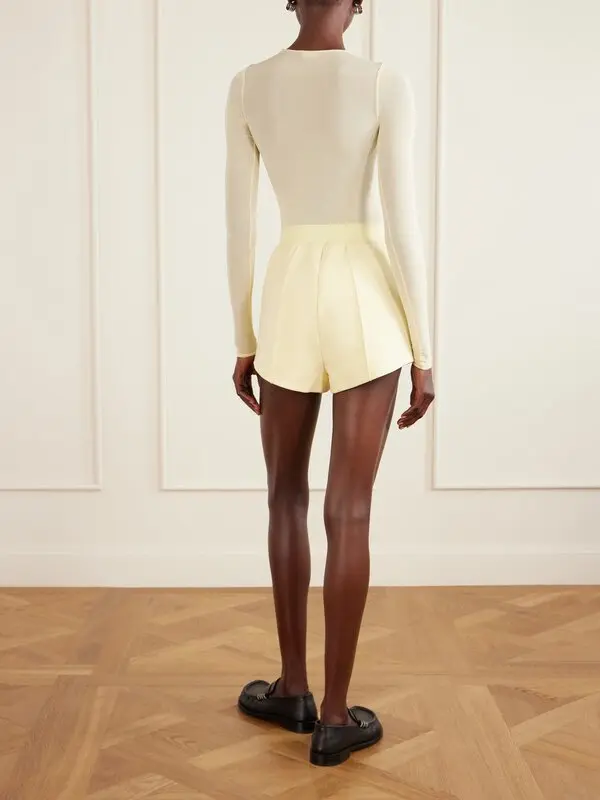 Wardrobe.NYC Stretch-jersey High-waisted Shorts