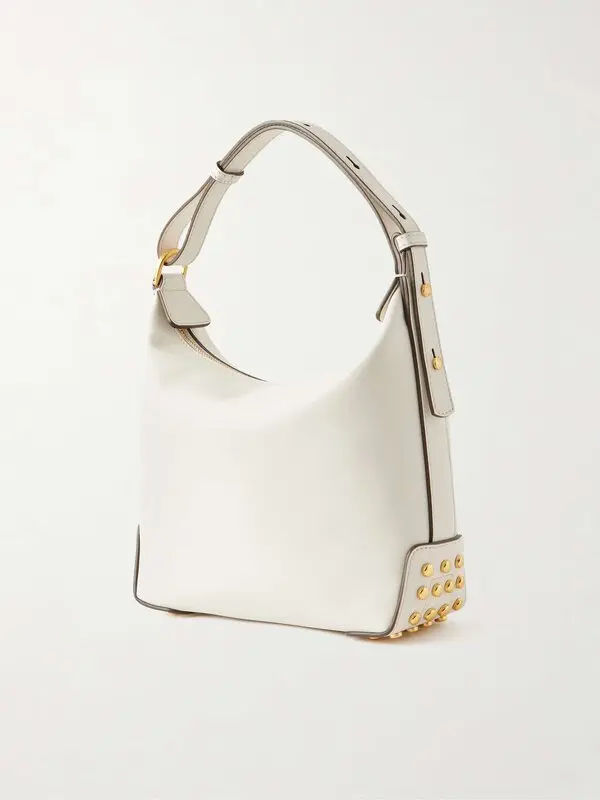 TOD'S Leather Studded Shoulder Bag