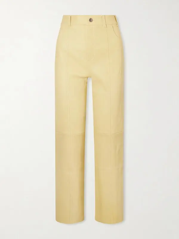 Stouls Benny Leather Straight-leg Pants