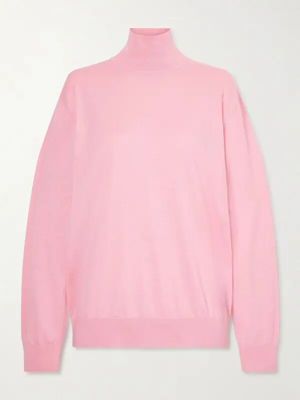 Tibi Cotton Turtleneck Sweater
