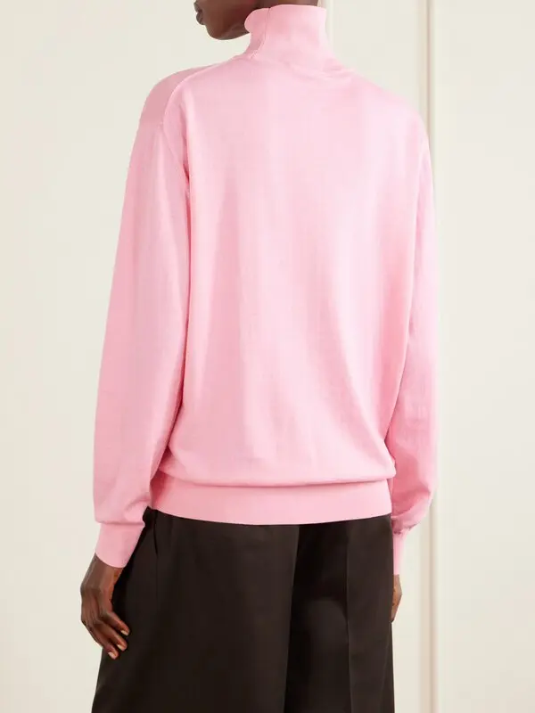 Tibi Cotton Turtleneck Sweater