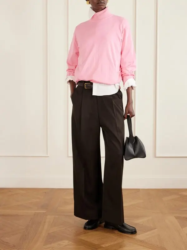 Tibi Cotton Turtleneck Sweater