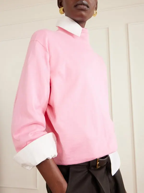 Tibi Cotton Turtleneck Sweater