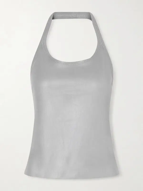 Stouls Leather Tank - Gray