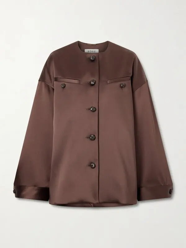 RÓHE Recycled-satin Jacket