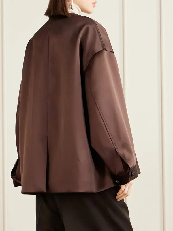 RÓHE Recycled-satin Jacket