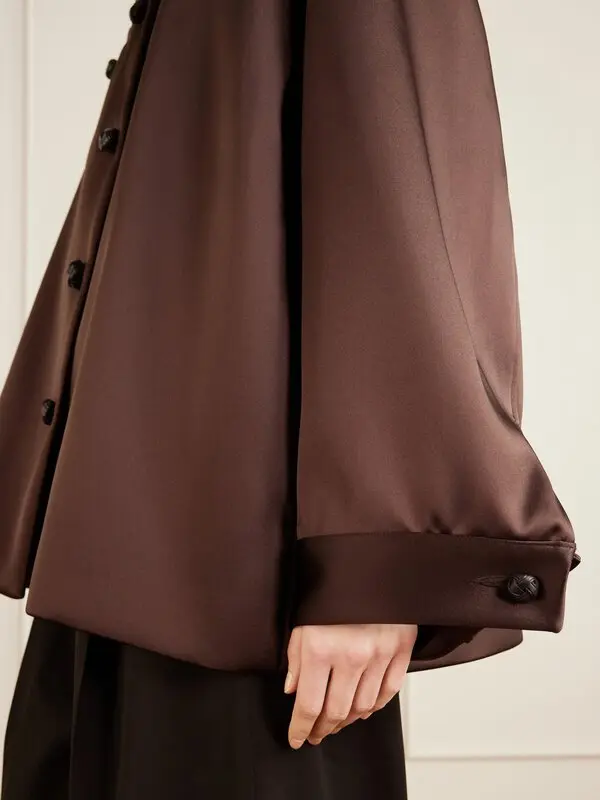 RÓHE Recycled-satin Jacket