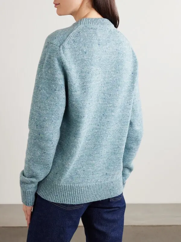 Purdey Dorton Donegal Wool And Cashmere-blend Sweater