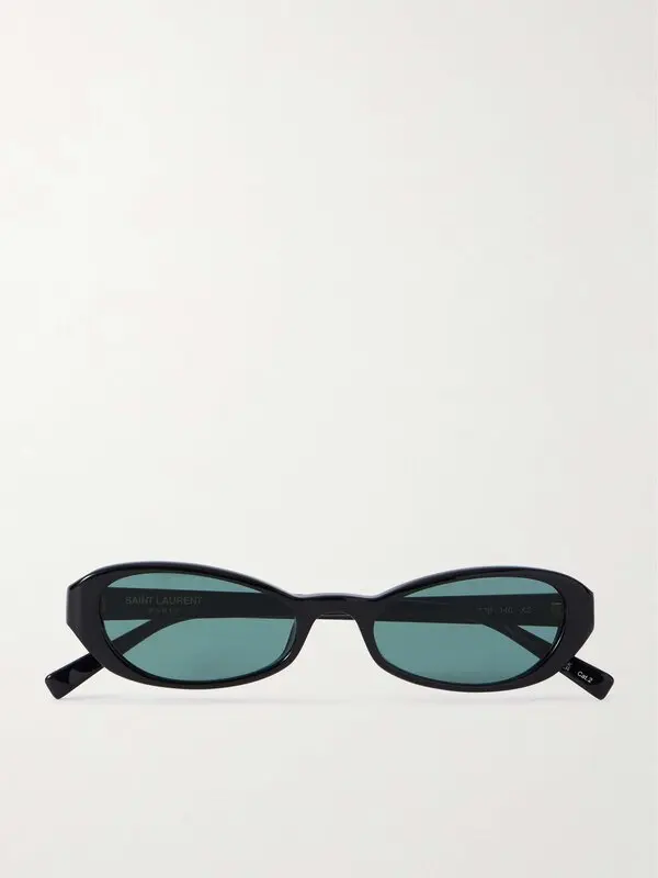 Saint Laurent Erin Oval-frame Sunglasses - Black