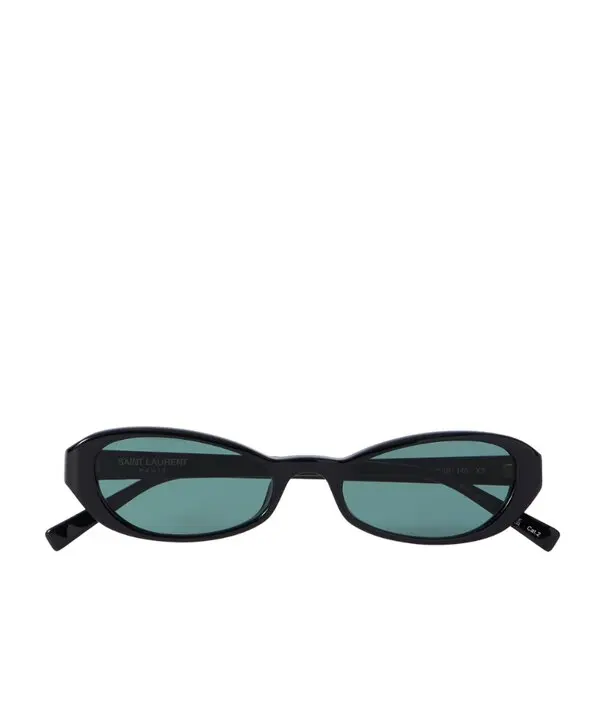 Saint Laurent Erin Oval-frame Sunglasses - Black