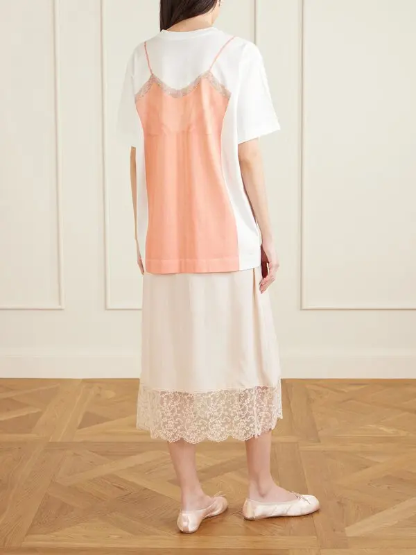 Simone Rocha Printed Cotton-jersey T-shirt - Orange