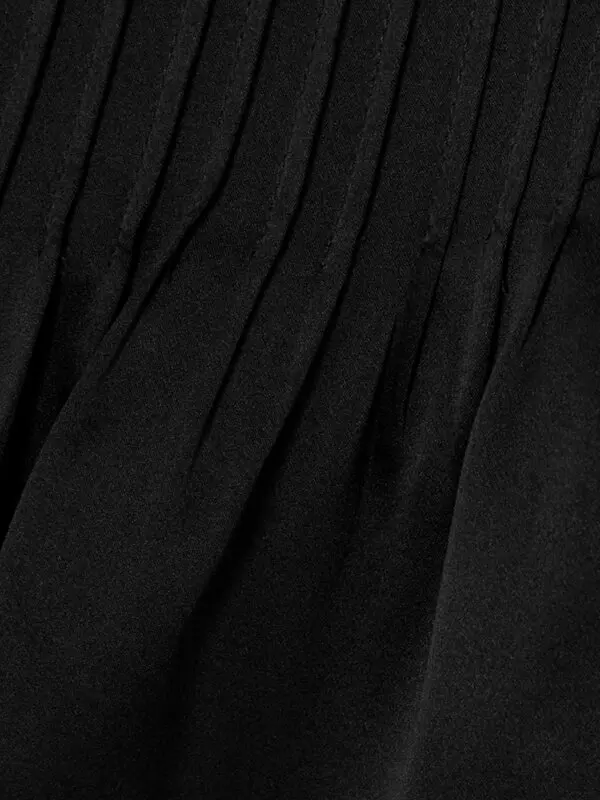 R13 Cropped Tie-detailed Pintucked Camisole