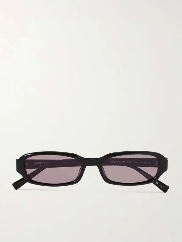 Saint Laurent Erin Oval-frame Sunglasses - Black