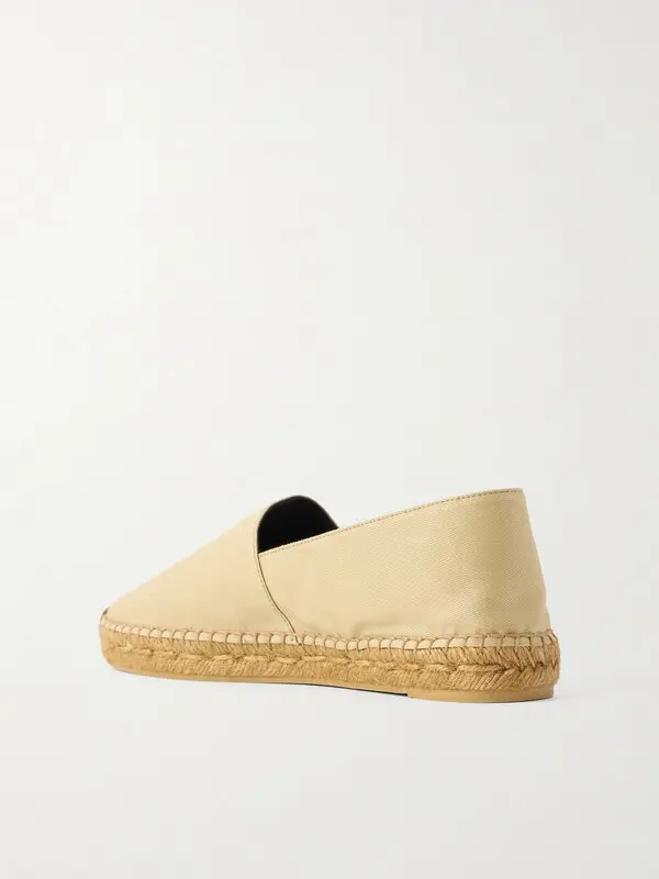 Saint Laurent Embroidered Canvas Espadrilles