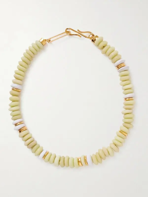 LIZZIE FORTUNATO Laguna Beaded Necklace - Yellow
