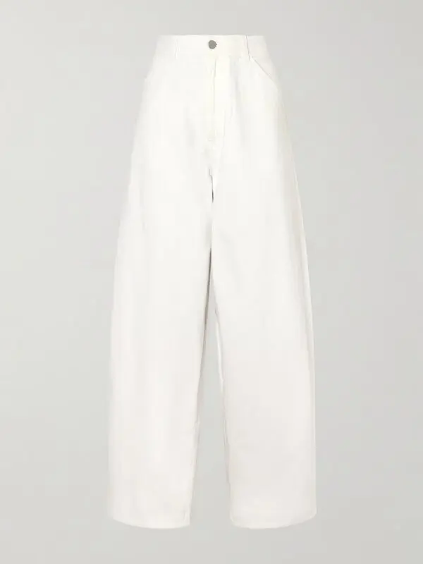 LEMAIRE Mid-rise Wide-leg Jeans - White