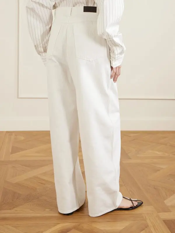 LEMAIRE Mid-rise Wide-leg Jeans - White