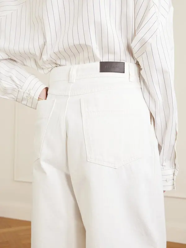 LEMAIRE Mid-rise Wide-leg Jeans - White