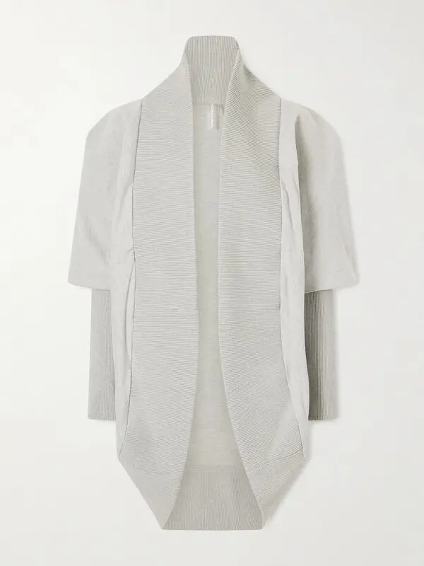 Norma Kamali Cocoon Stretch-cotton Jersey Cardigan