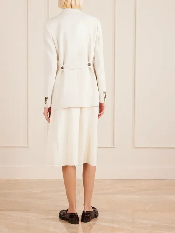 Marni Wool-crepe Blazer - Neutrals