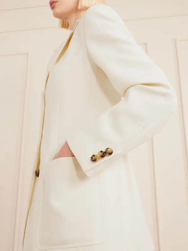 Marni Wool-crepe Blazer - Neutrals