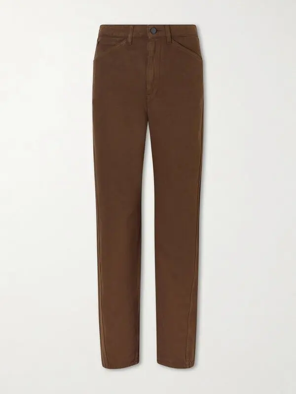 LEMAIRE High-rise Straight-leg Jeans - Brown