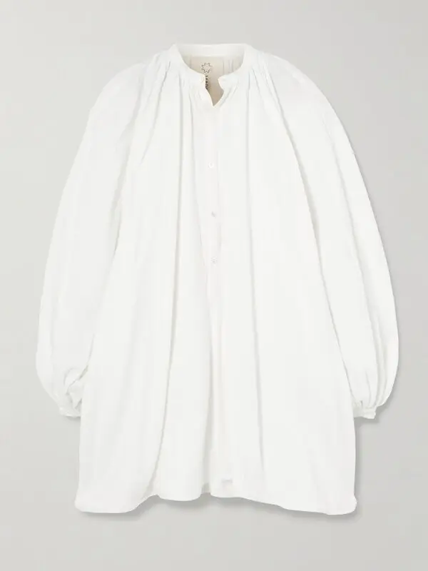 MARRAKSHI LIFE Touareg Oversized Cotton Mini Dress