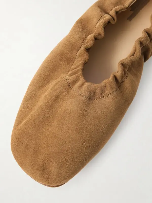Le Monde Beryl Mica Suede Ballet Flats - Brown