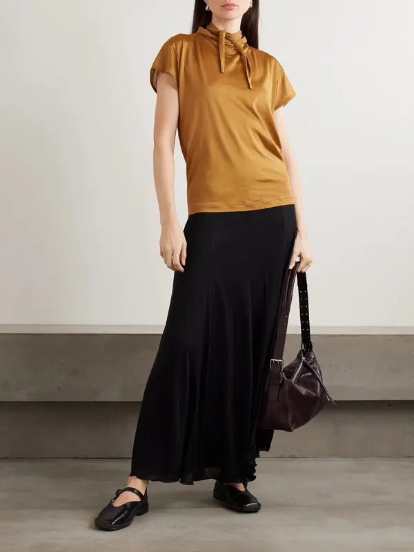 LEMAIRE Tie-neck Jersey T-shirt