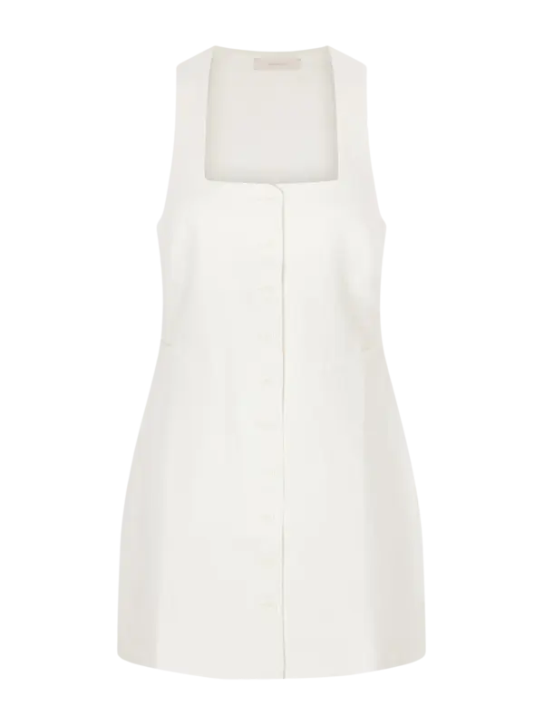 Faithfull The Brand Jacques Linen Mini Dress - White