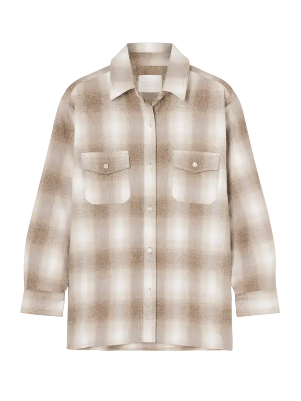 Citizens Of Humanity Kota Checked Cotton-flannel Shirt - Neutrals