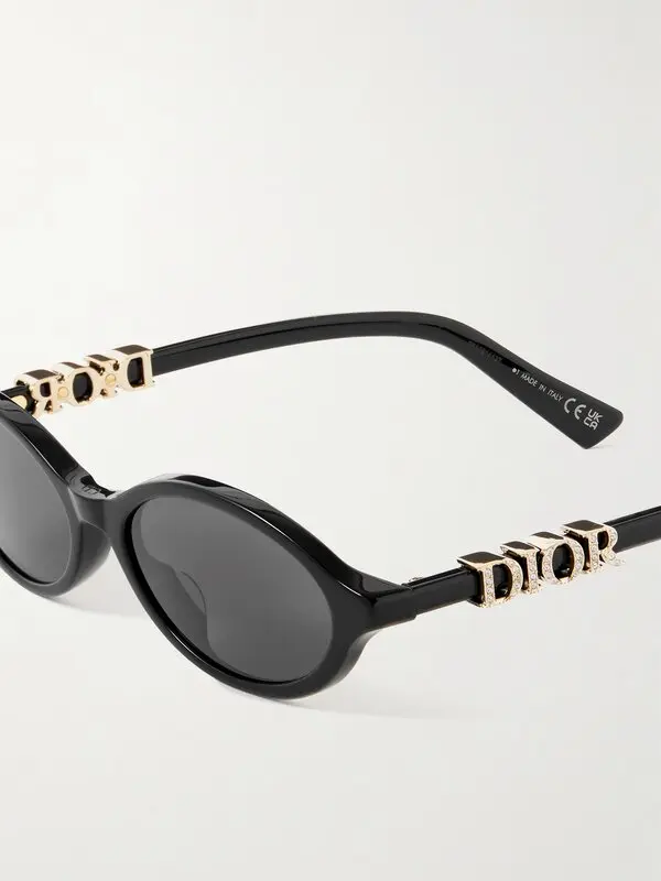 Dior Diortreasure R1i Embellished Sunglasses - Black