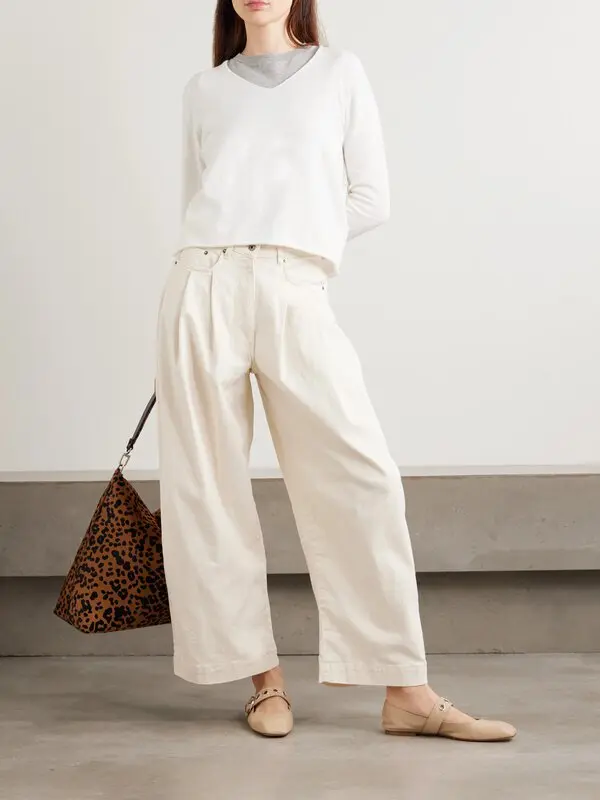 ALLUDE Cotton And Cashmere-blend Sweater