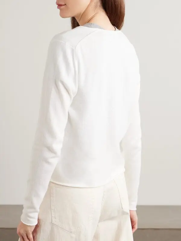 ALLUDE Cotton And Cashmere-blend Sweater